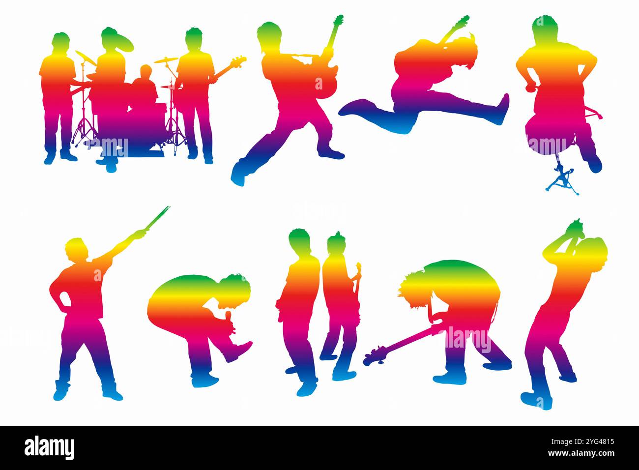 Icon band musical Cut Out Stock Images & Pictures - Alamy