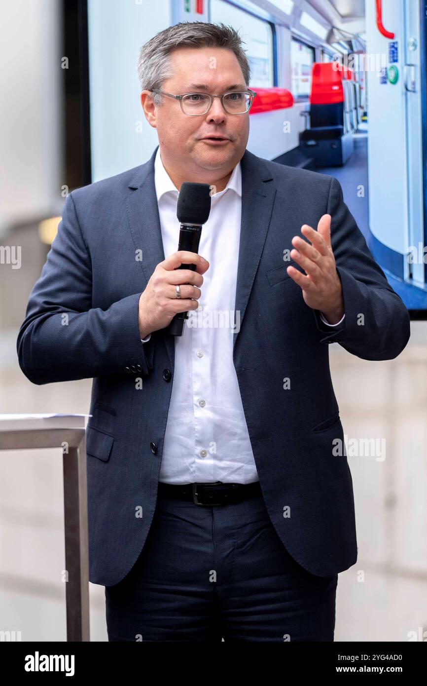 St. Pölten, Österreich. 6. November 2024. Christian Diewald, CEO ...