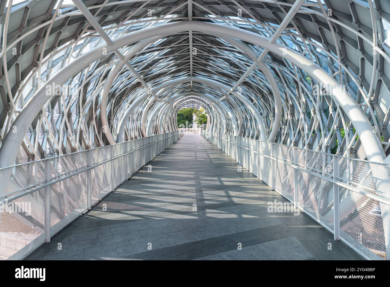 Inside view of Saloma Link Bridge in Kuala Lumpur, Malaysia Stock Photo ...