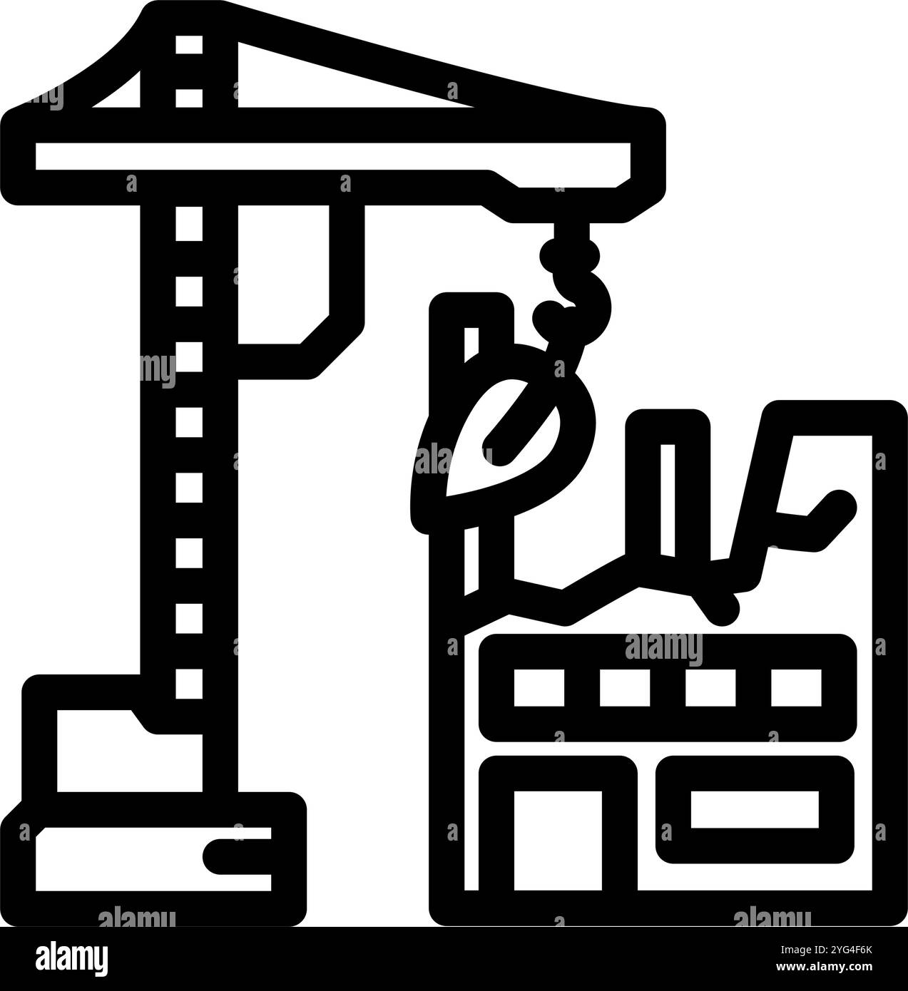 sustainable construction green building line icon vector illustration ...