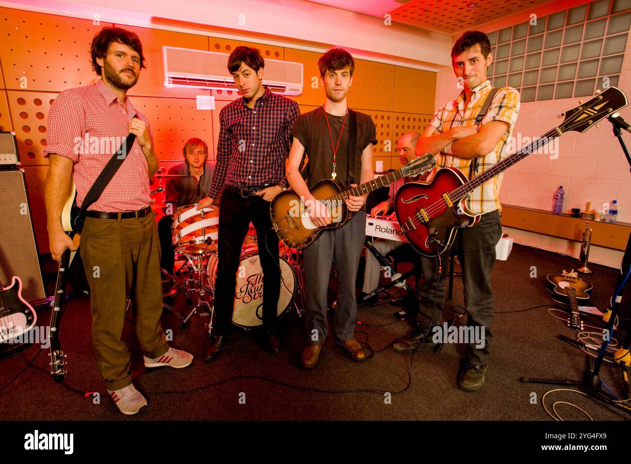 The Rumble strips band recording with record producer Mark Ronson, 22nd ...