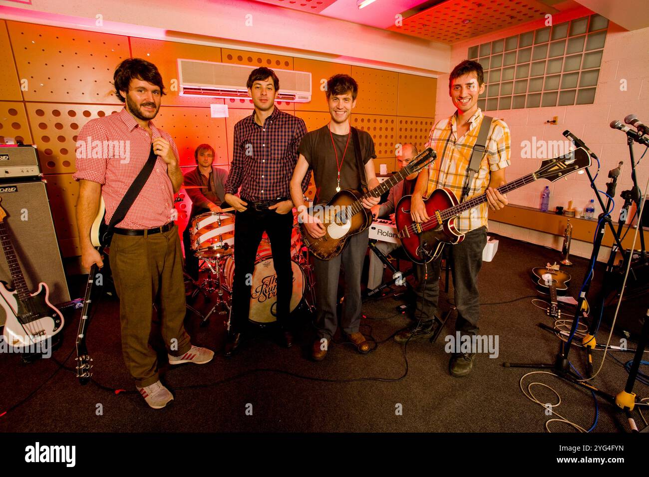 The Rumble strips band recording with record producer Mark Ronson, 22nd ...