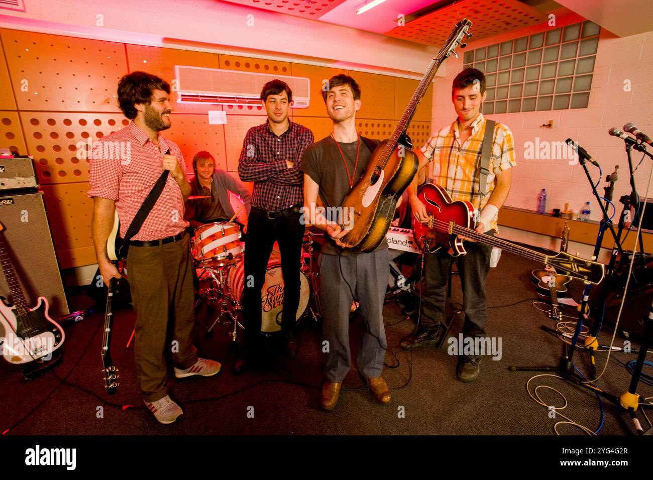 The Rumble strips band recording with record producer Mark Ronson, 22nd ...