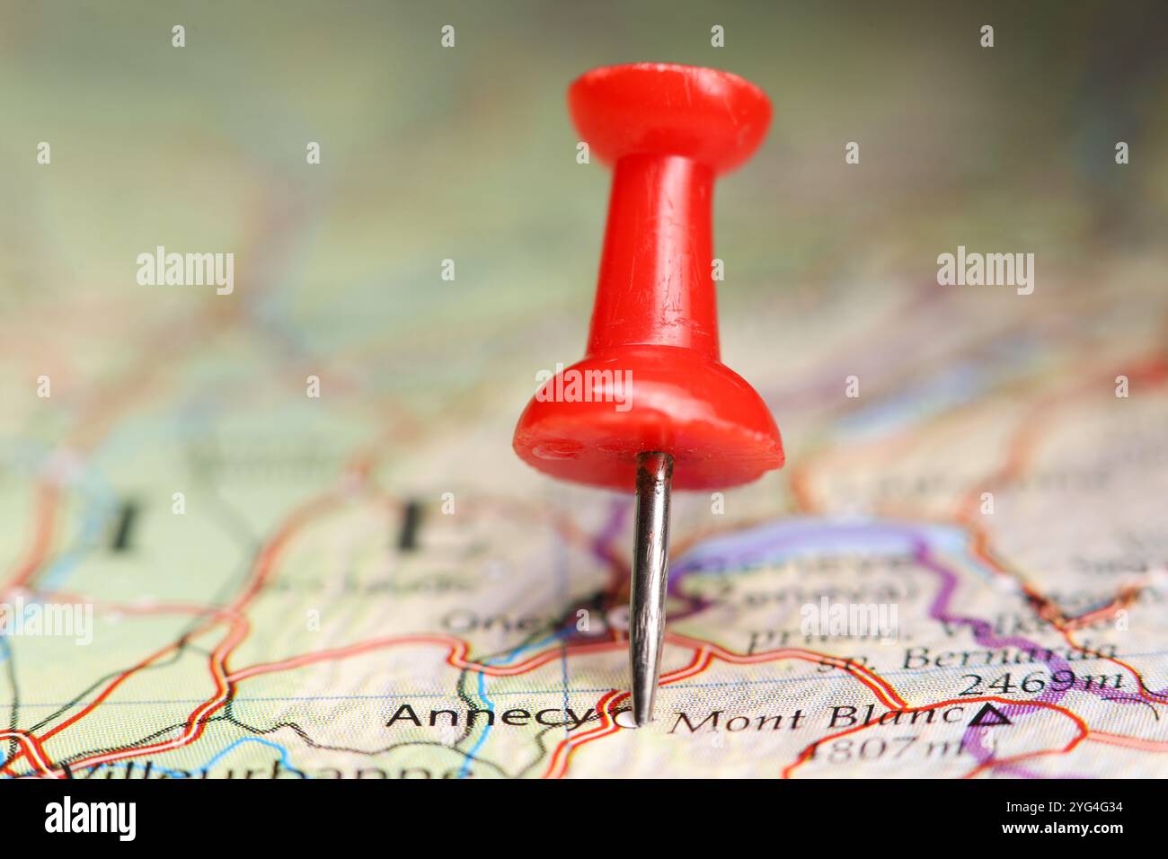 Annecy map hi-res stock photography and images - Alamy