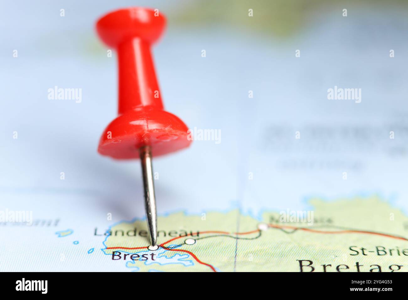 Map of brest france hi-res stock photography and images - Alamy