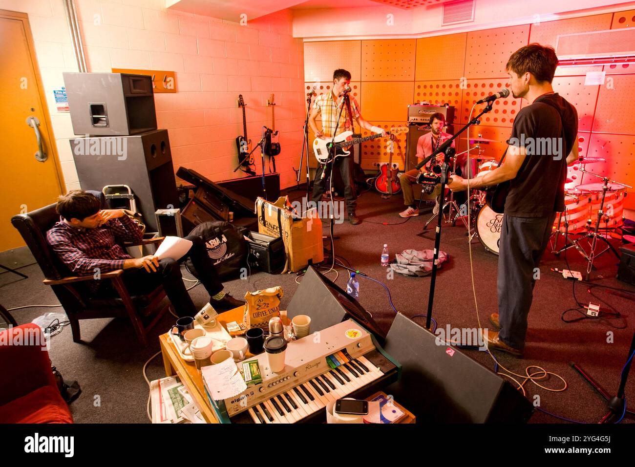 The Rumble strips band recording with record producer Mark Ronson, 22nd ...