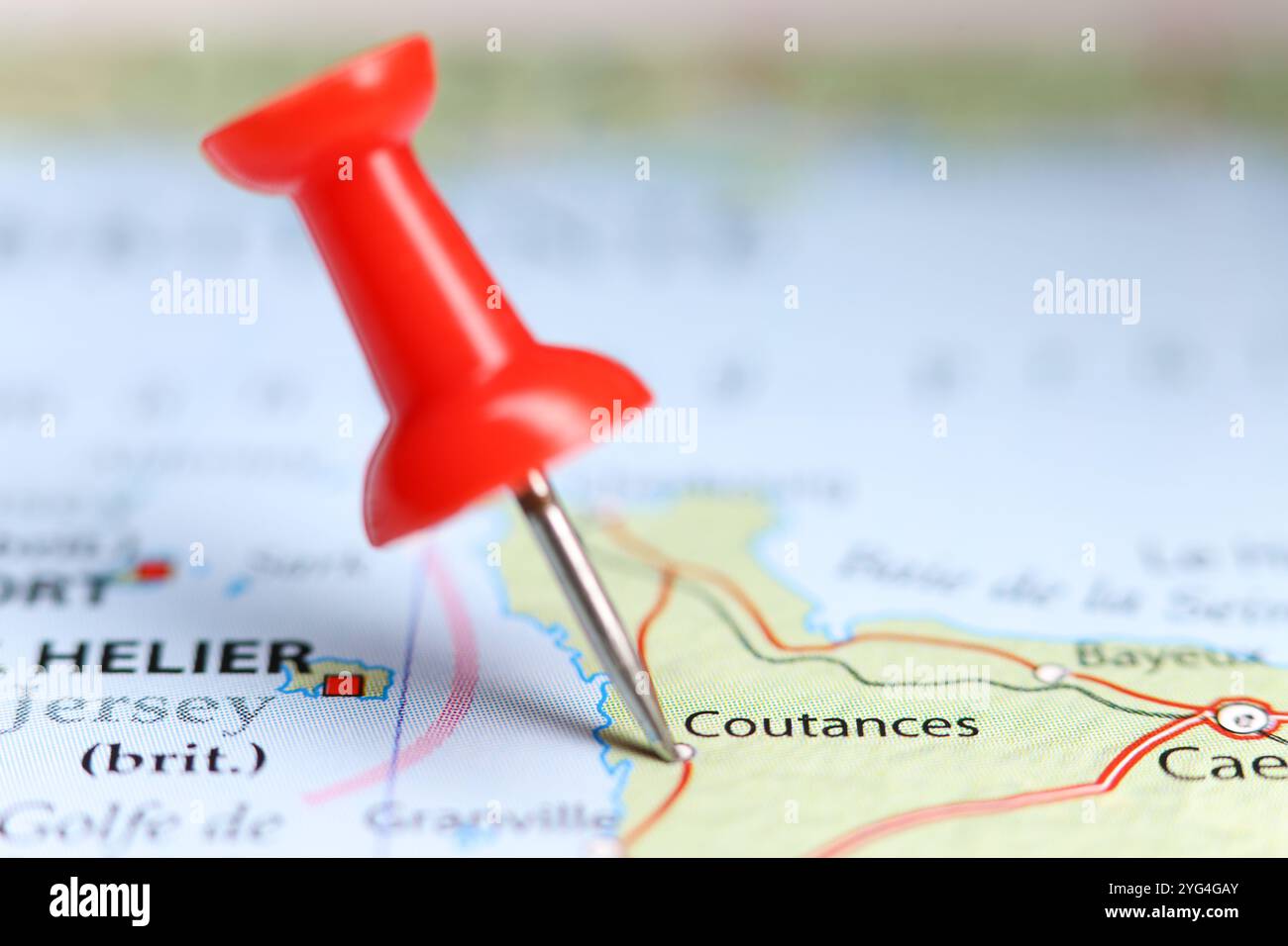Coutances map hi-res stock photography and images - Alamy