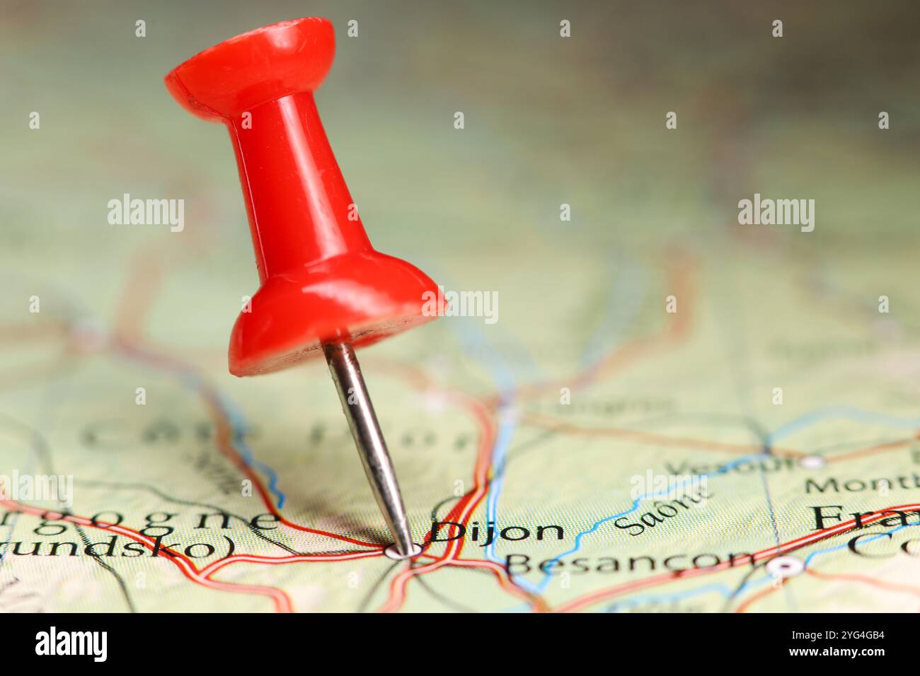 Dijon city map france hi-res stock photography and images - Alamy