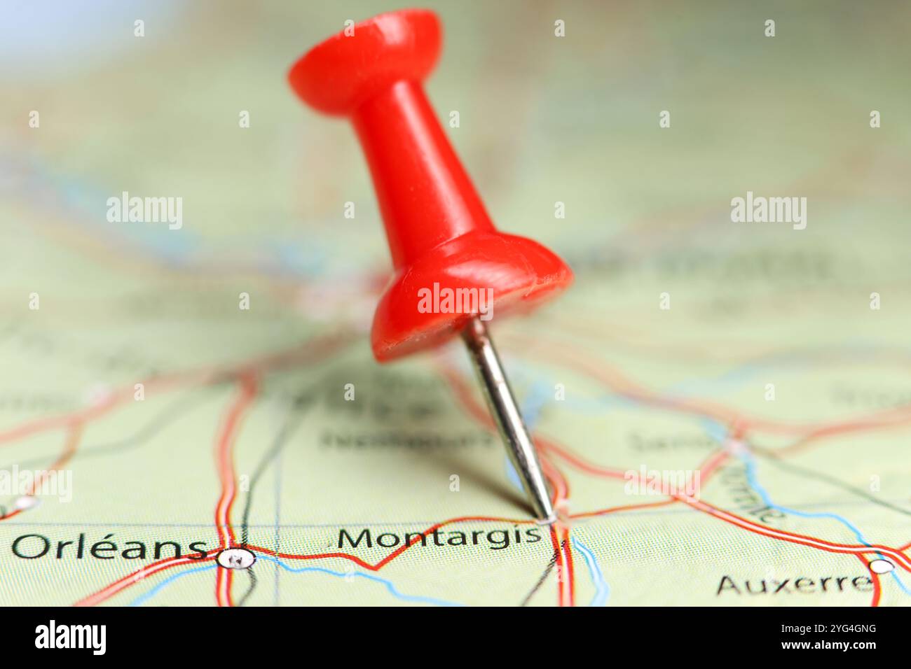 Montargis map hi-res stock photography and images - Alamy