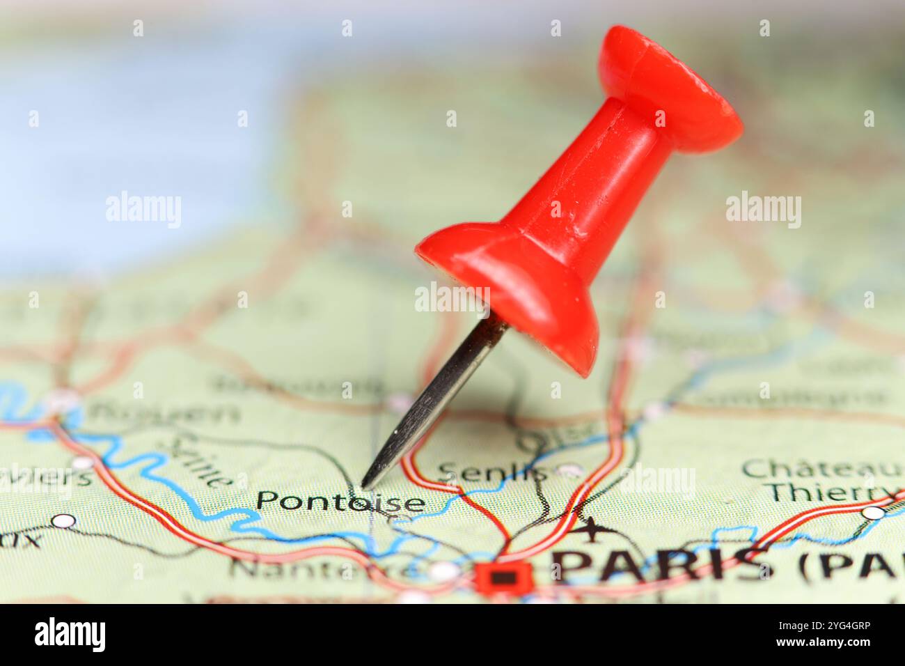 Pontoise map hi-res stock photography and images - Alamy
