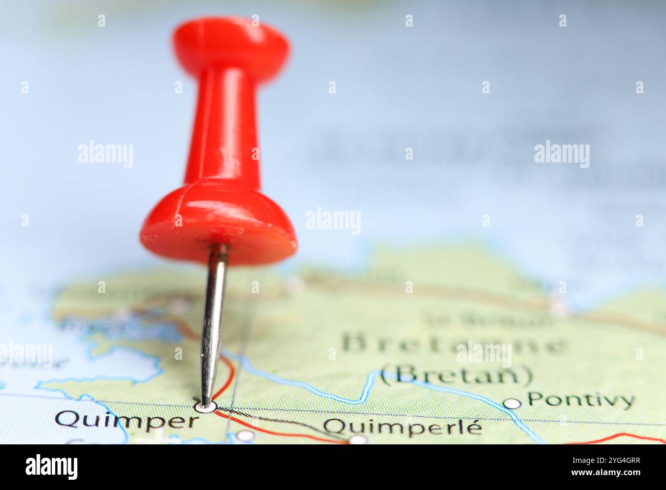 Quimper map hi-res stock photography and images - Alamy