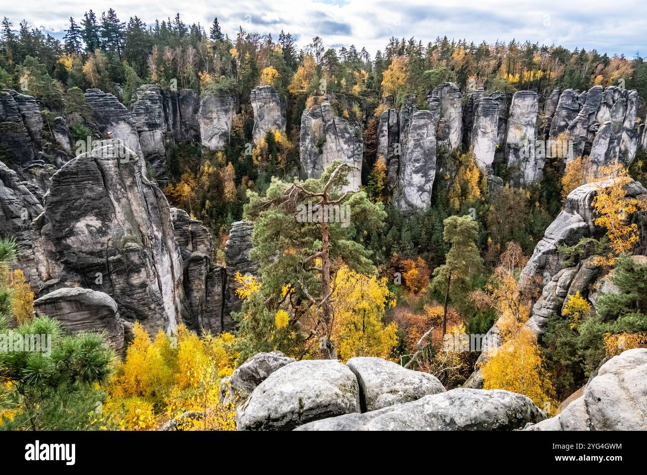 The Prachov Rocks, Rock Towers, Bohemian Paradise, Cesky raj, rock ...