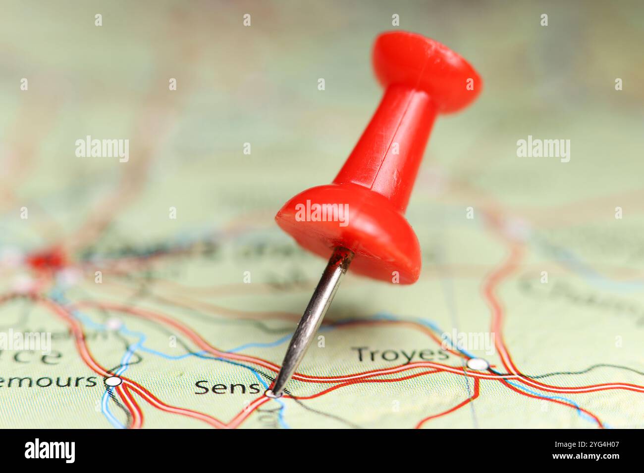 Sens map hi-res stock photography and images - Alamy