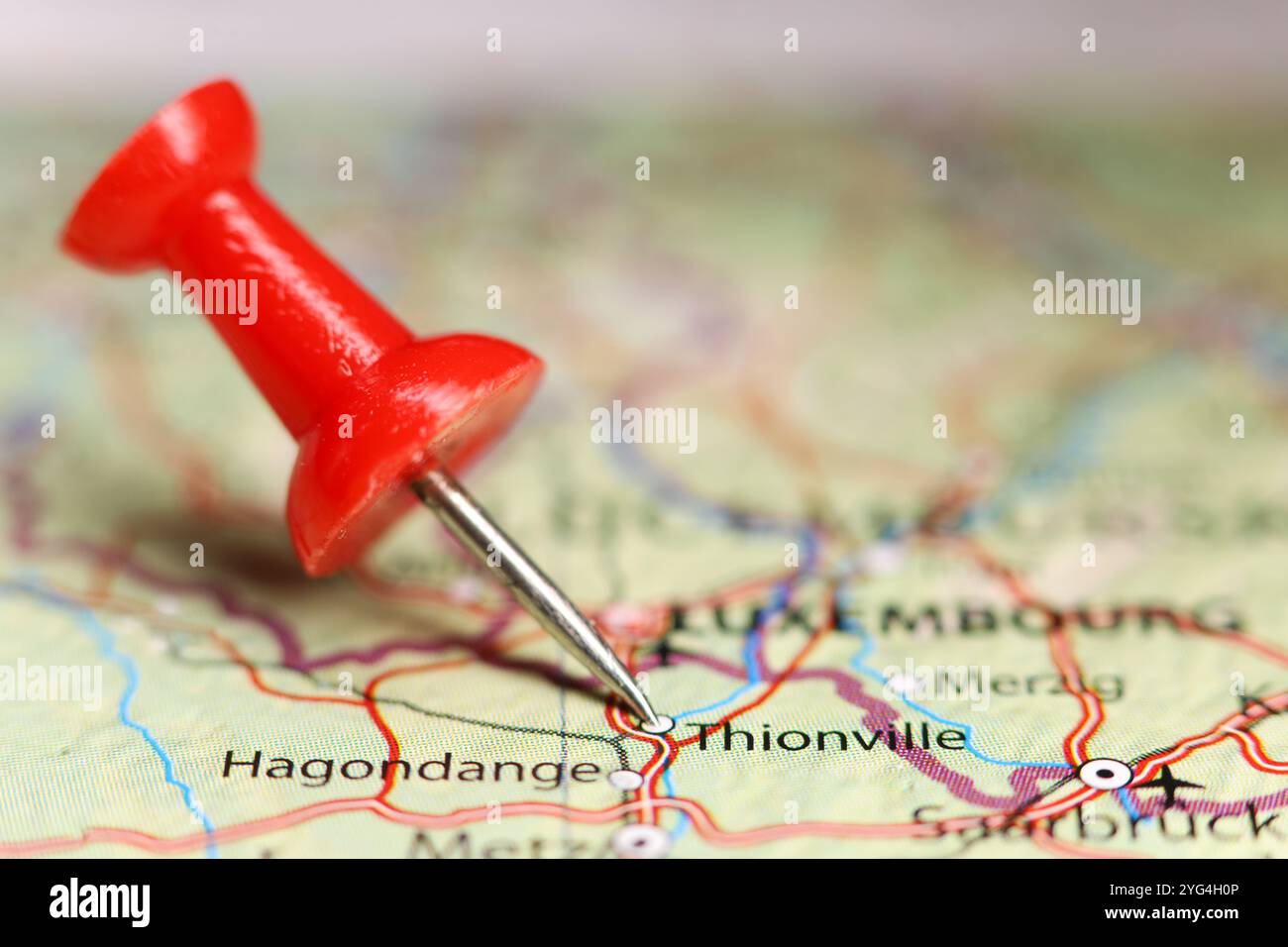 Thionville map hi-res stock photography and images - Alamy