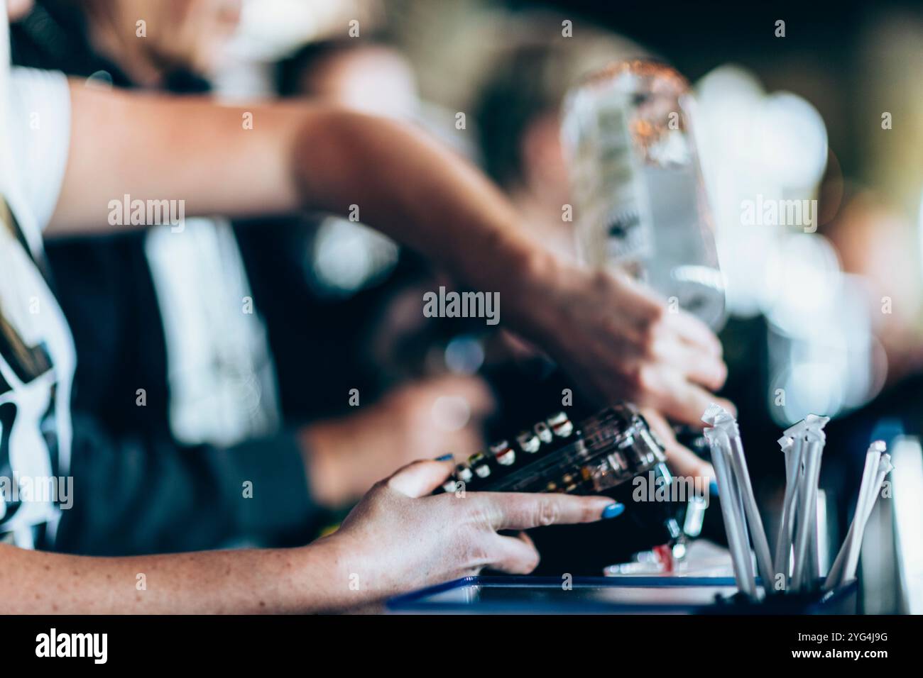 Bartender preparing drinks hi-res stock photography and images - Alamy