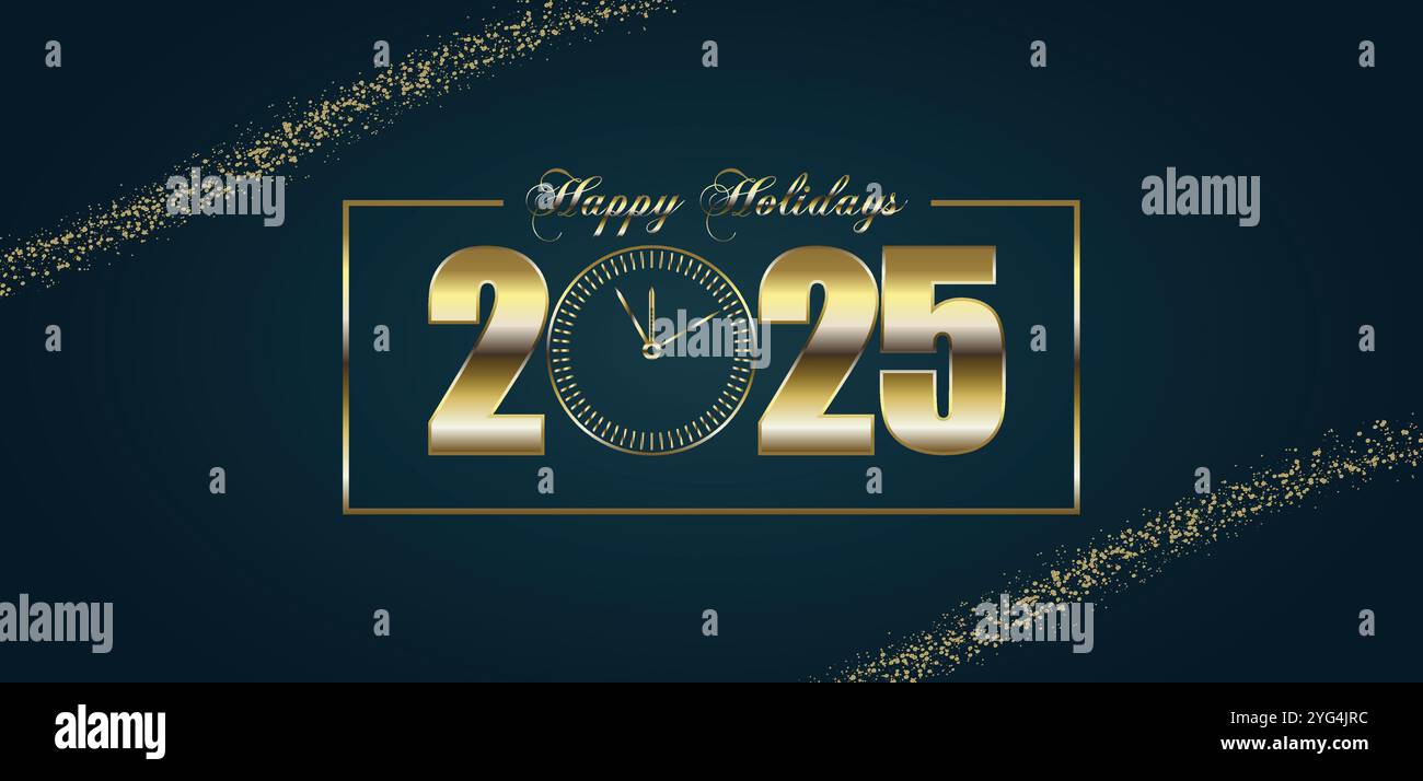 Festive Fun Celebrating Happy Holidays in 2025 Stock Vector Image & Art ...