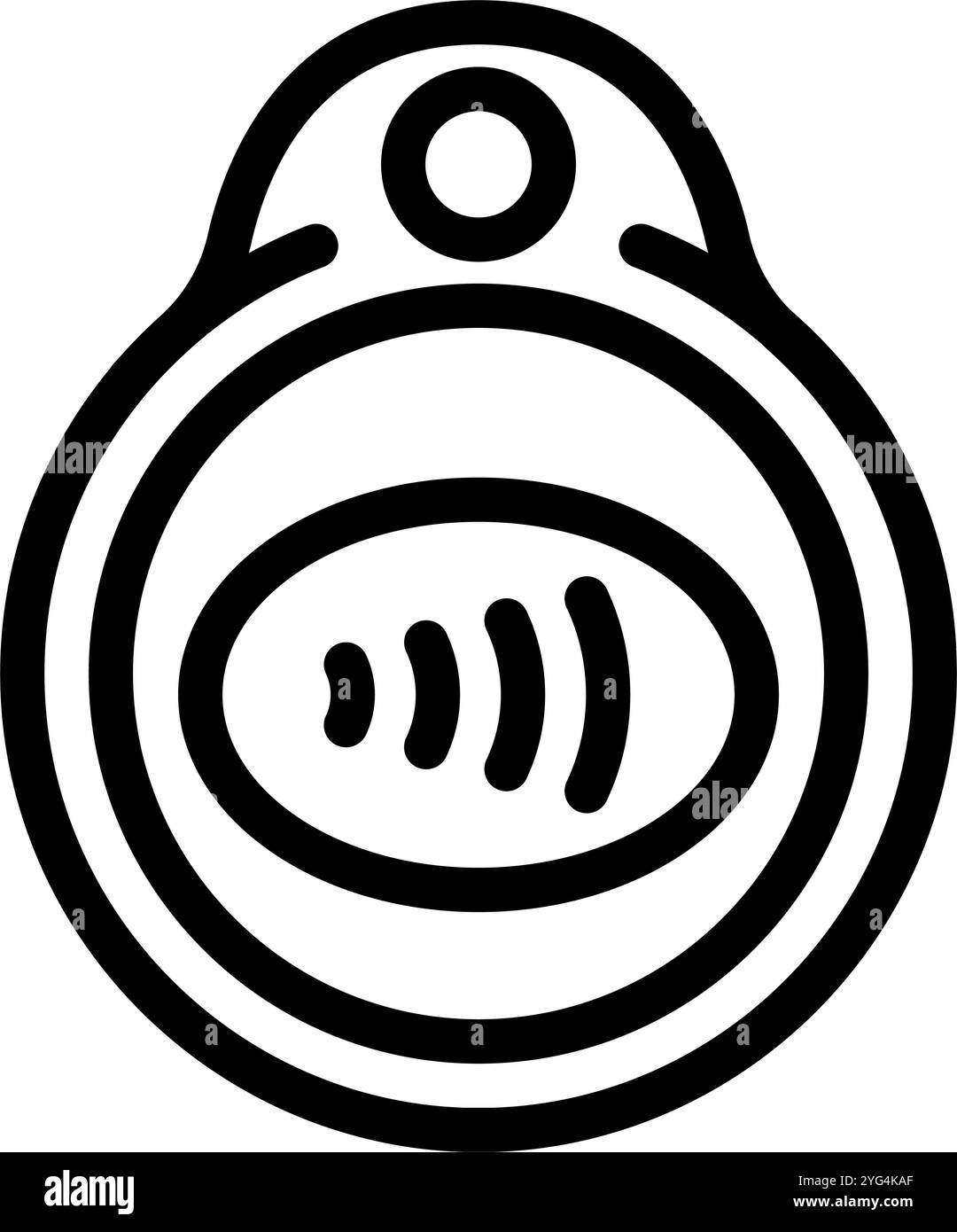 nfc key technology line icon vector illustration Stock Vector Image ...