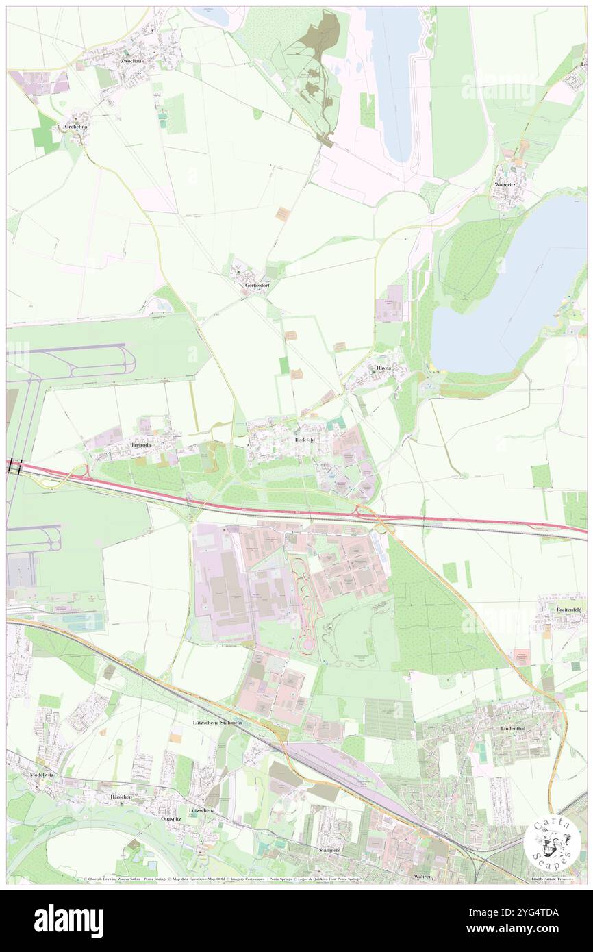 Radefeld, DE, Germany, Saxony, N 51 25' 21'', N 12 17' 50'', map ...