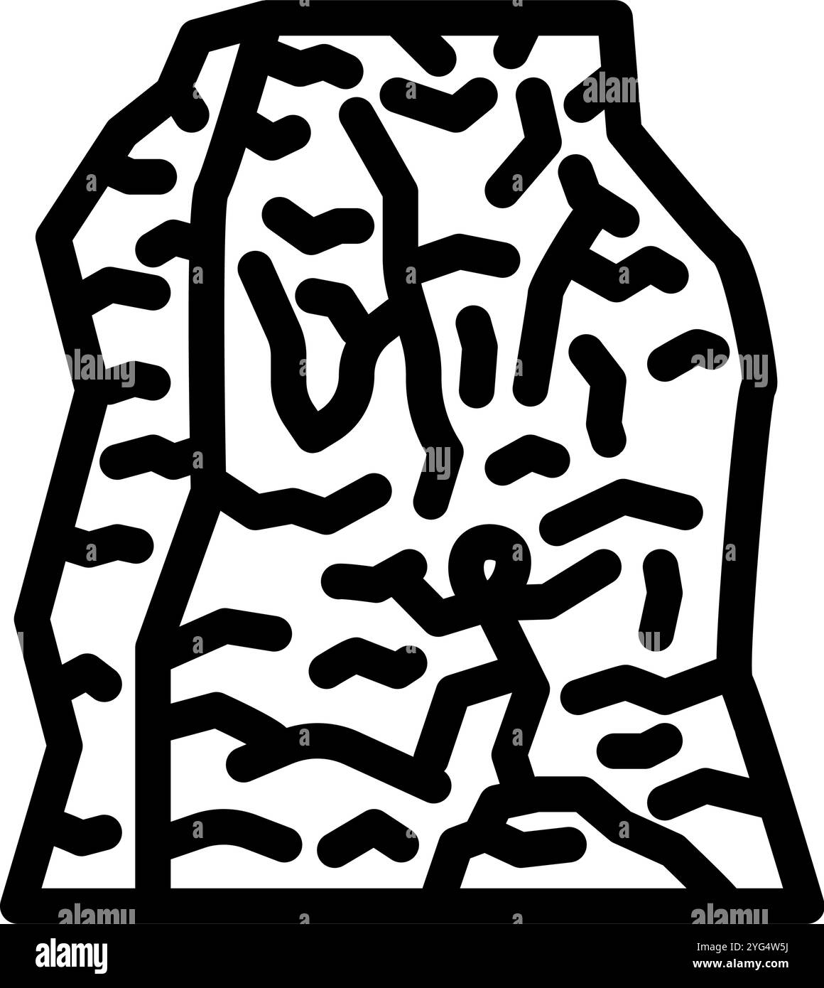 ice climbing winter line icon vector illustration Stock Vector Image ...
