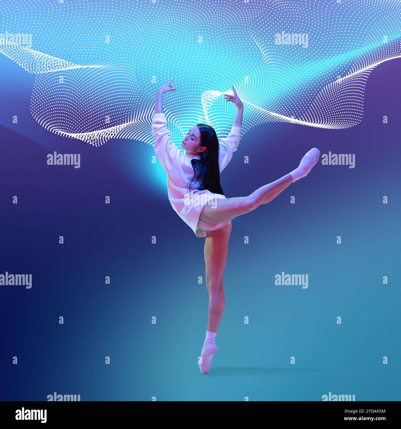 Dynamic ballet pose illuminated hi-res stock photography and images - Alamy