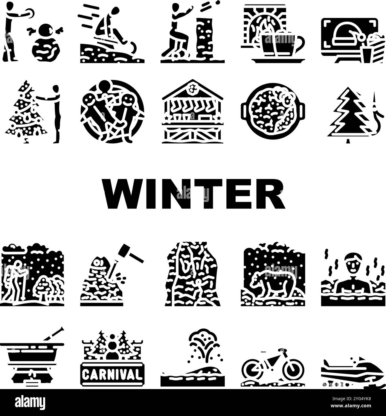 Winter wonderland igloo snow Stock Vector Images - Alamy
