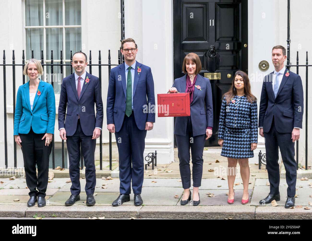 Rachel Reeves MP (Chancellor of the Exchequer) and her Treasury team in ...