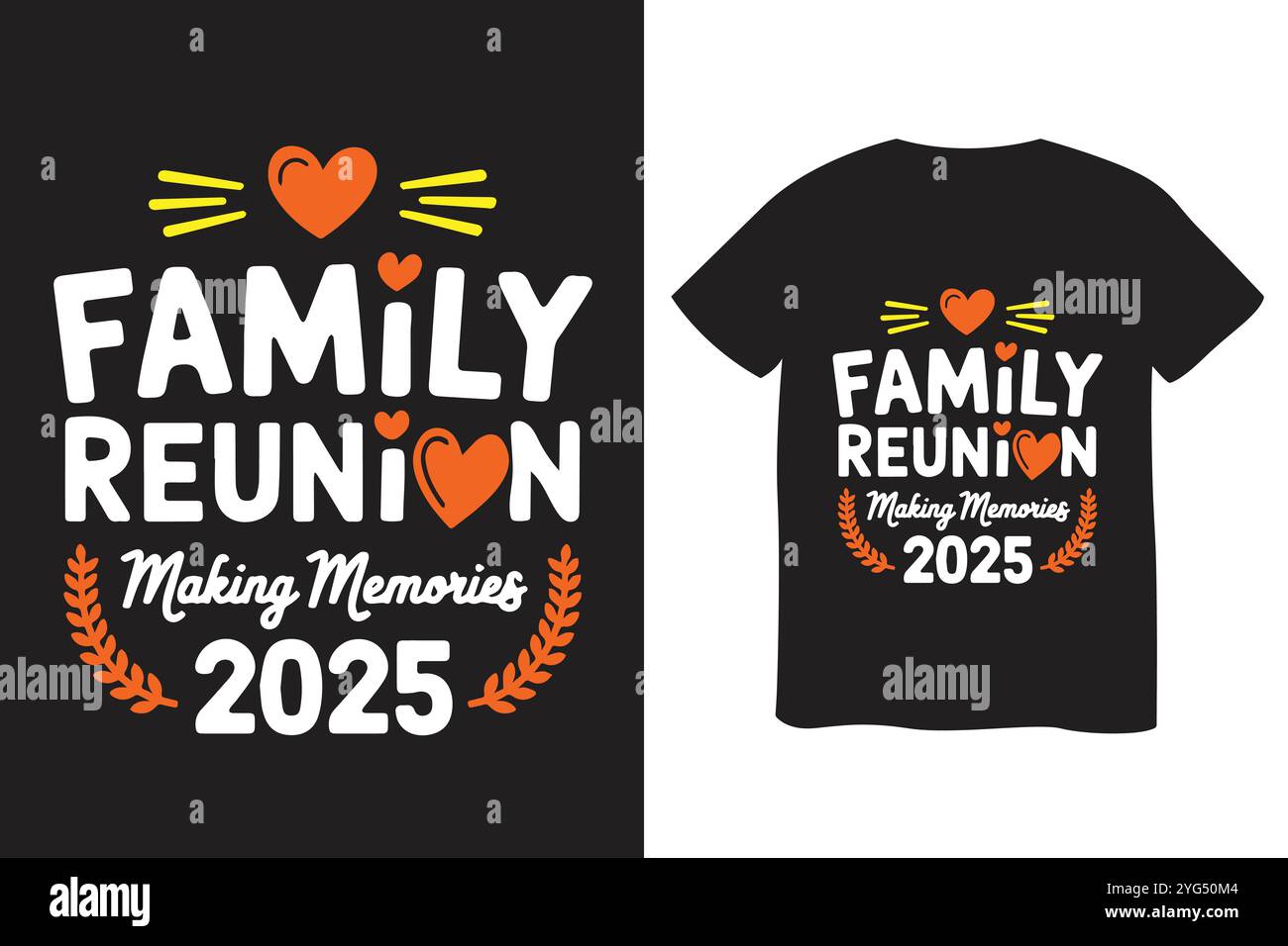 Family REUNION MAKING MEMORIES 2025 Typography T-shirt Design, Family ...