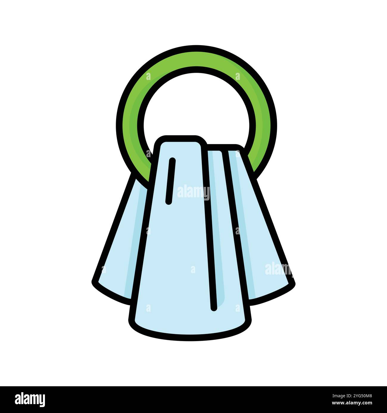 Get your hands on this hanging towel icon design, vector of cleaning ...