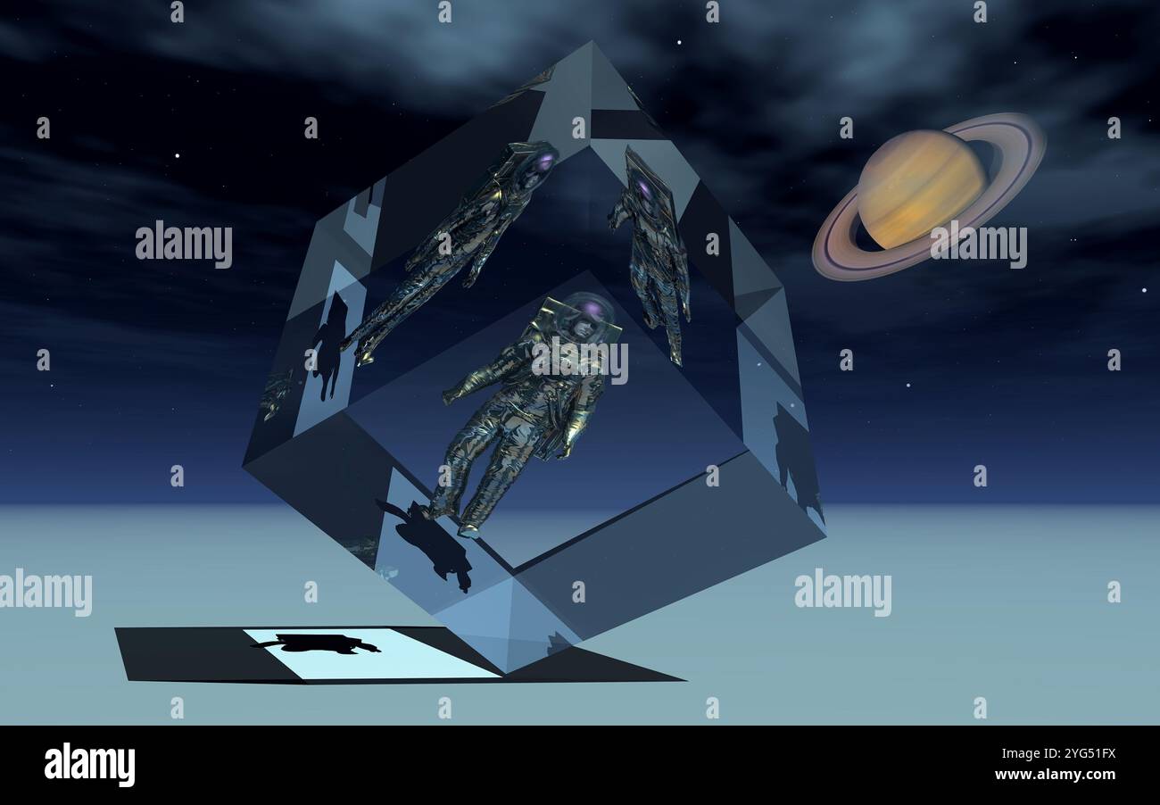 Saturn cube matrix hi-res stock photography and images - Alamy