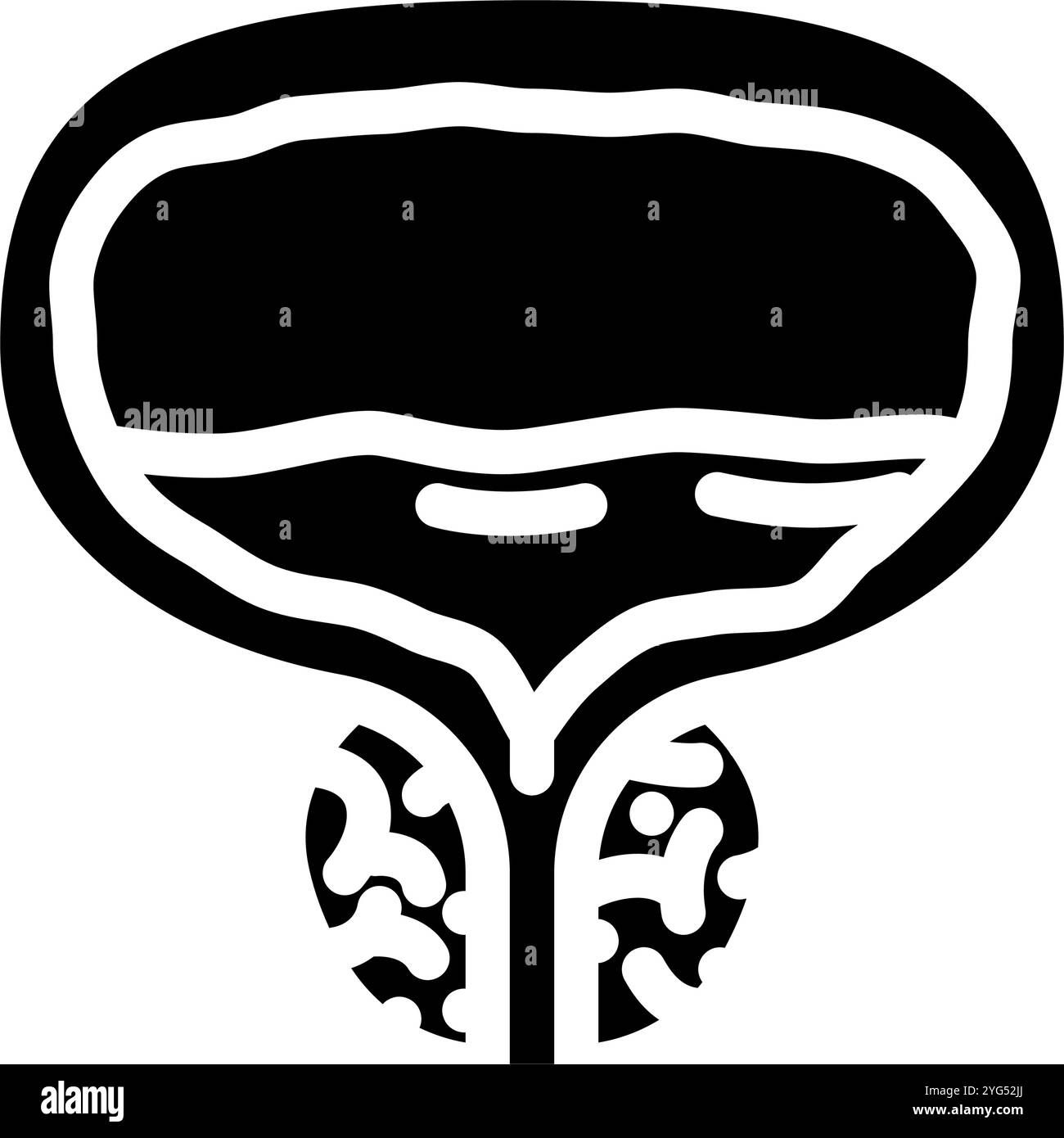 prostate health man disease glyph icon vector illustration Stock Vector ...