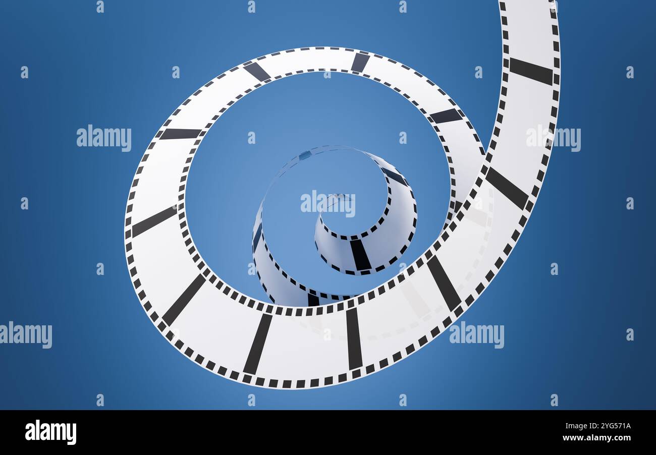 Cartoon film roll, film reel, 3d rendering. 3d illustration Stock Photo ...