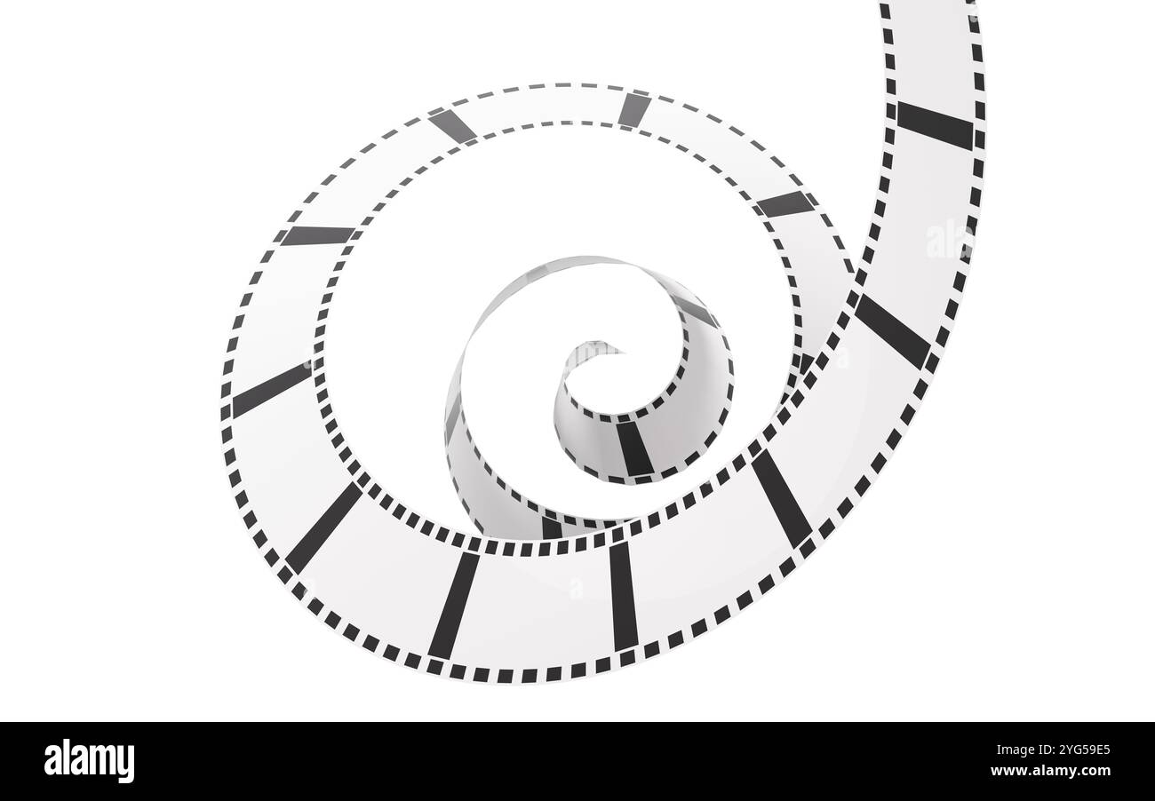 Cartoon film roll, film reel, 3d rendering. 3d illustration Stock Photo ...