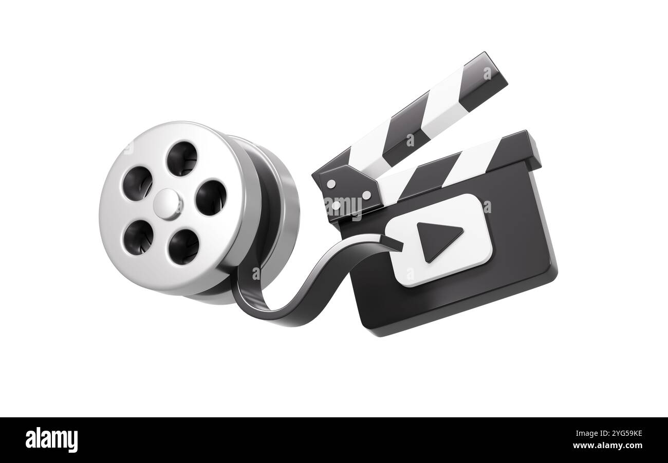 Cartoon movie camera Cut Out Stock Images & Pictures - Alamy