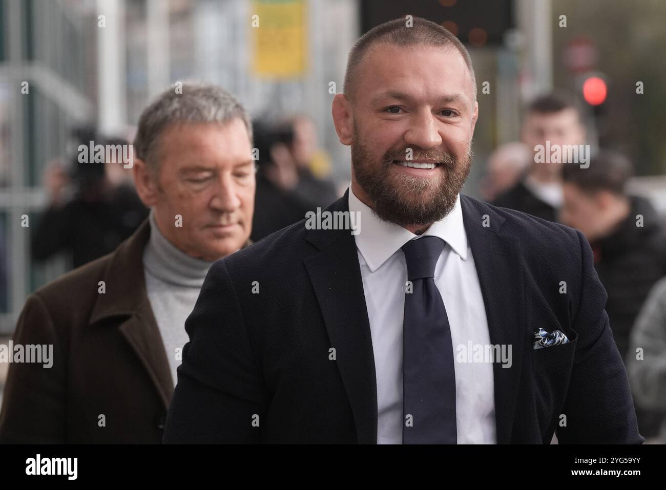 Mixed Martial Arts fighter Conor McGregor with his father Tony McGregor ...
