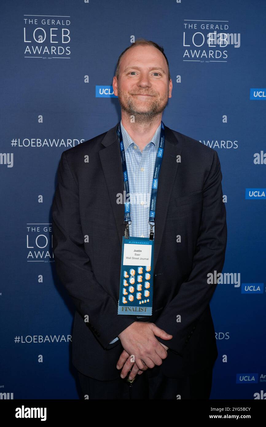Justin Baer during The 2024 Gerald Loeb Awards presented by UCLA ...