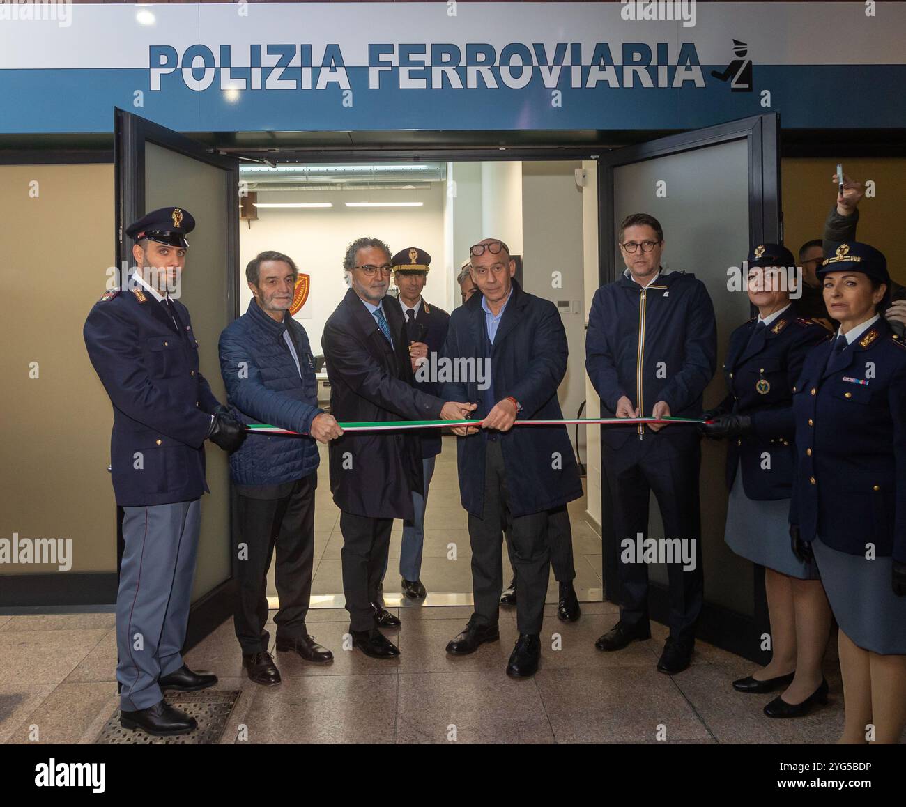 Da sinistra Attilio Fontana, Renato Cortese, Fulvio Caradonna e Nicola ...