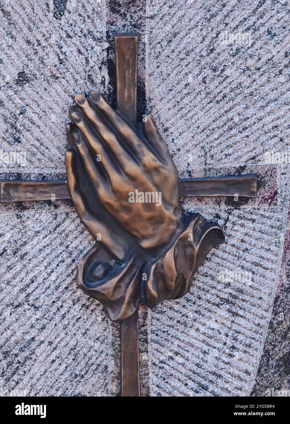 person holding hands in prayer, religious symbol of faith and devotion ...