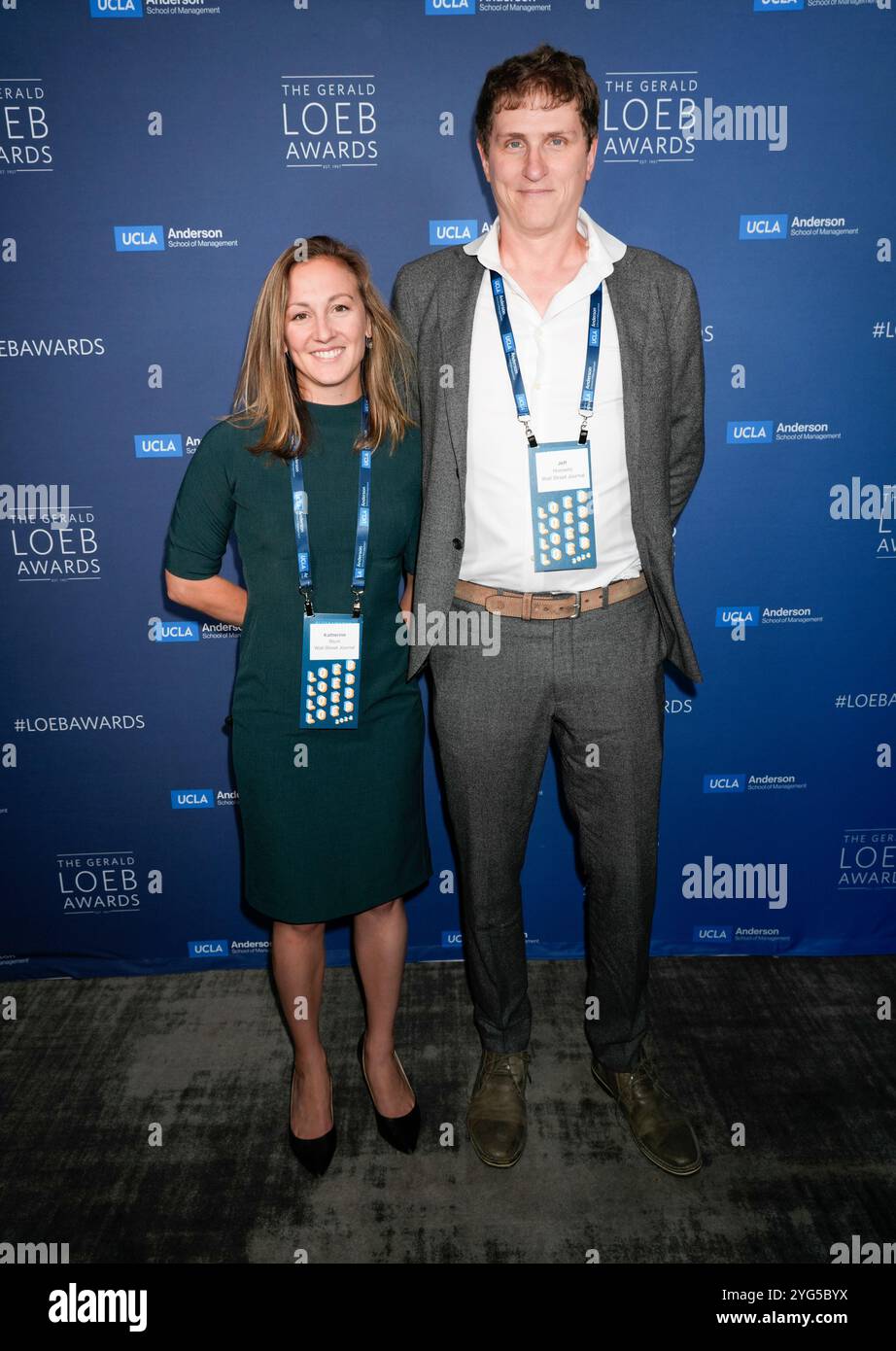 Katherine Blunt, Jeff Horowitz during The 2024 Gerald Loeb Awards ...