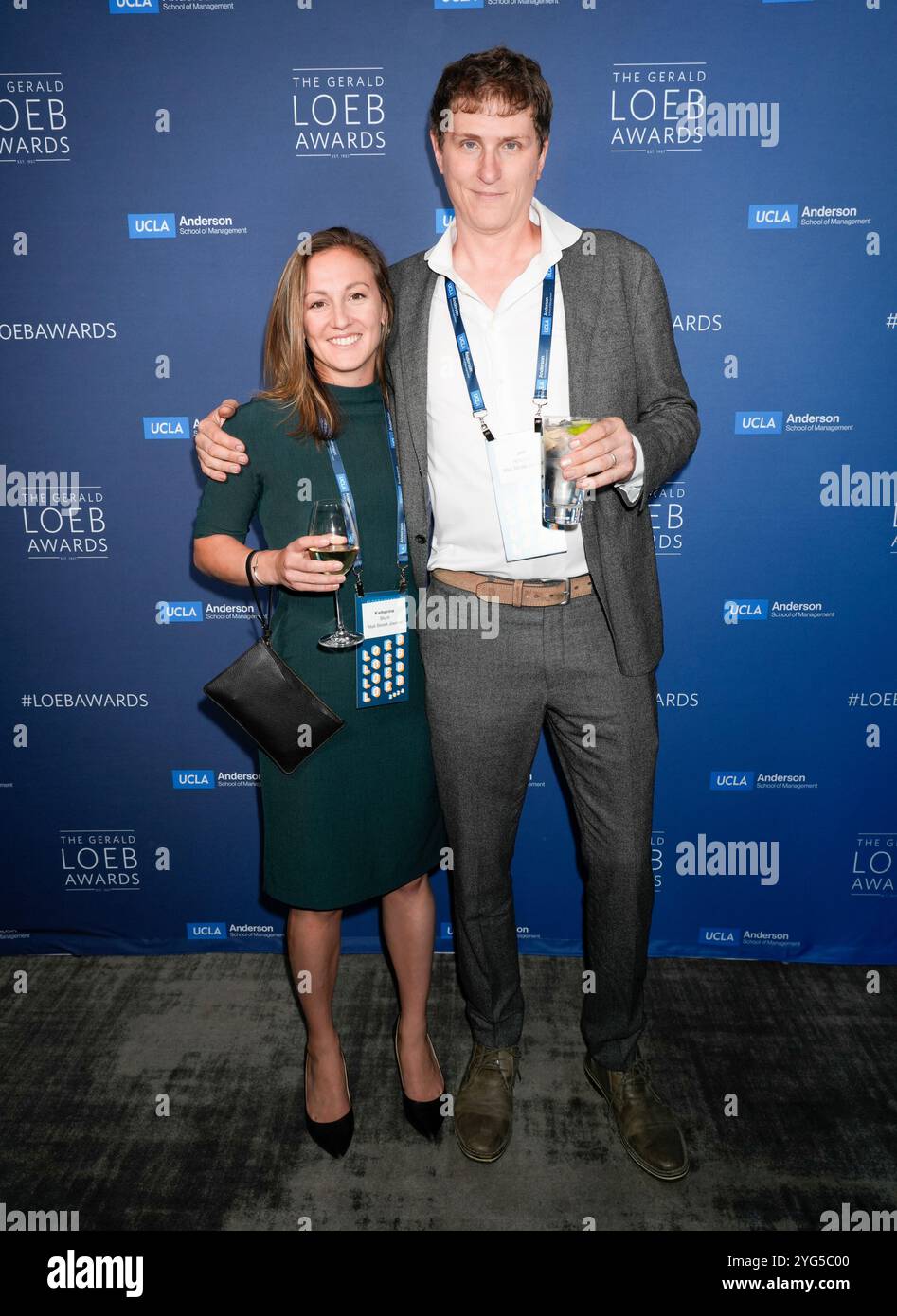 Katherine Blunt, Jeff Horowitz during The 2024 Gerald Loeb Awards ...