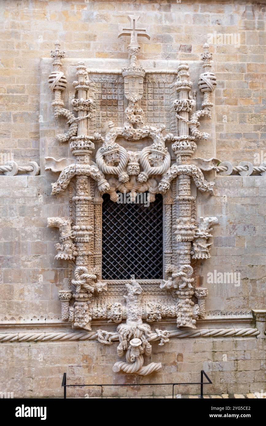Tomar, Portugal - June 02, 2024 - Famous chapterhouse window of the ...