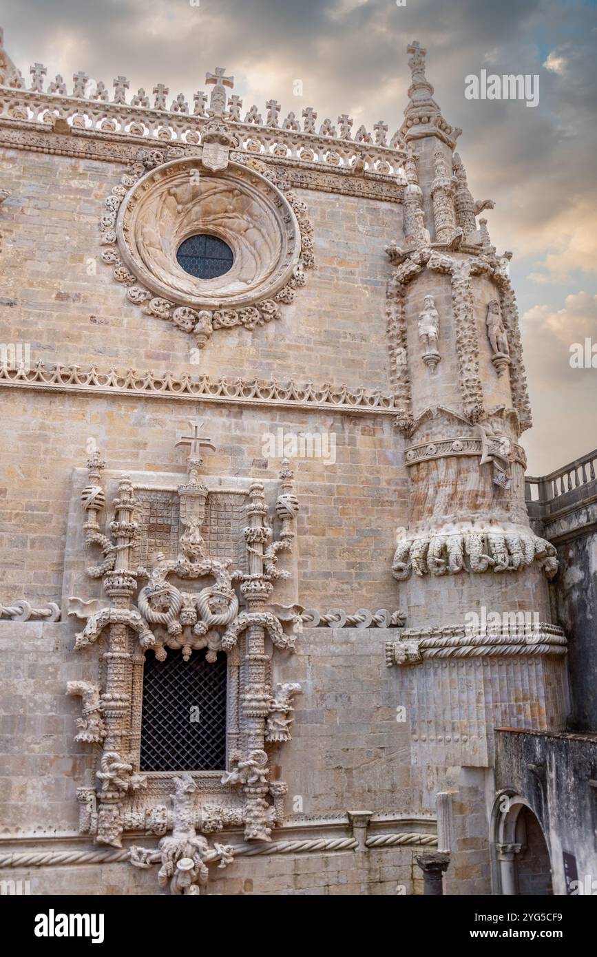 Tomar, Portugal - June 02, 2024 - Famous chapterhouse window of the ...