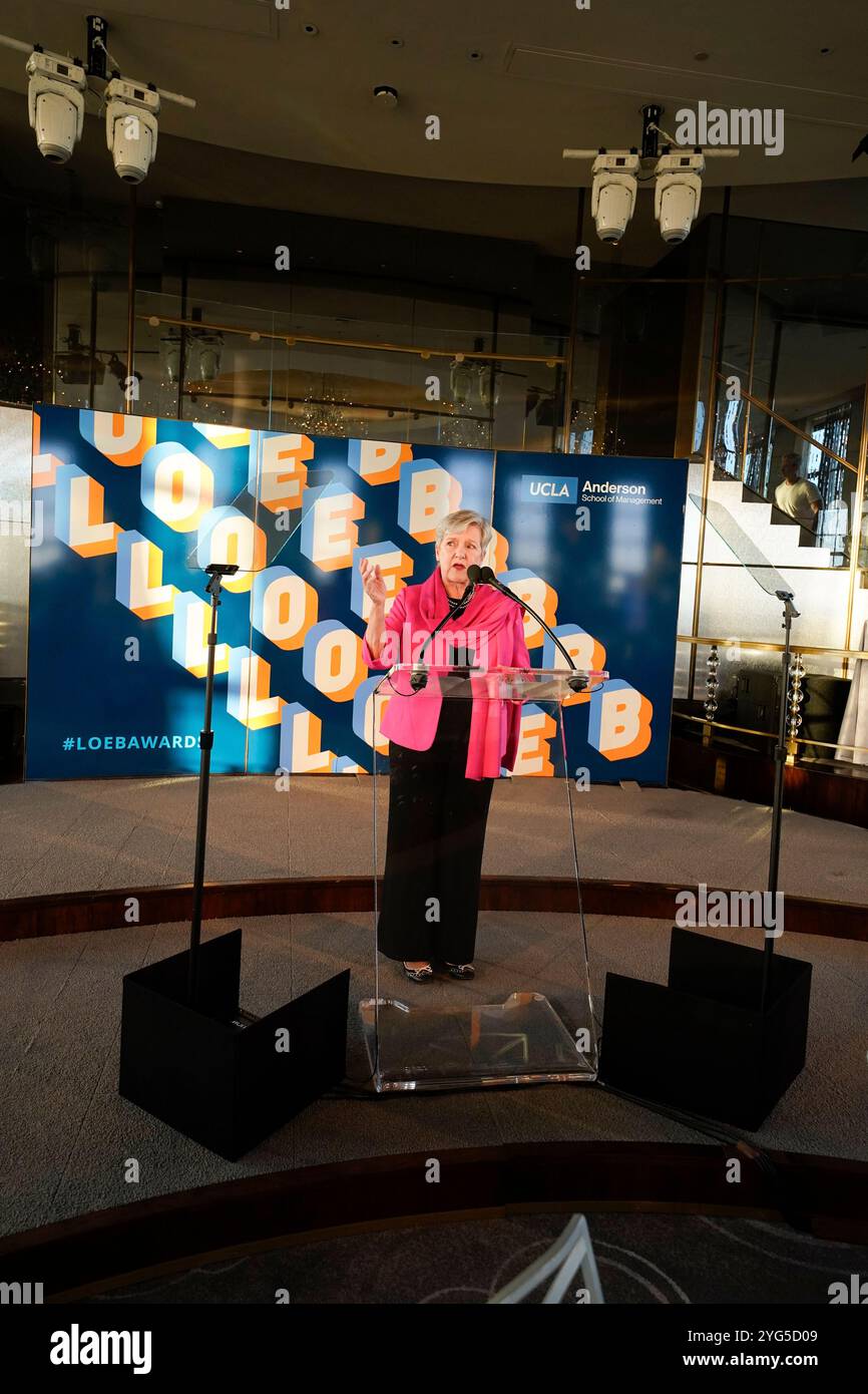 Diana Henriques during The 2024 Gerald Loeb Awards presented by UCLA ...