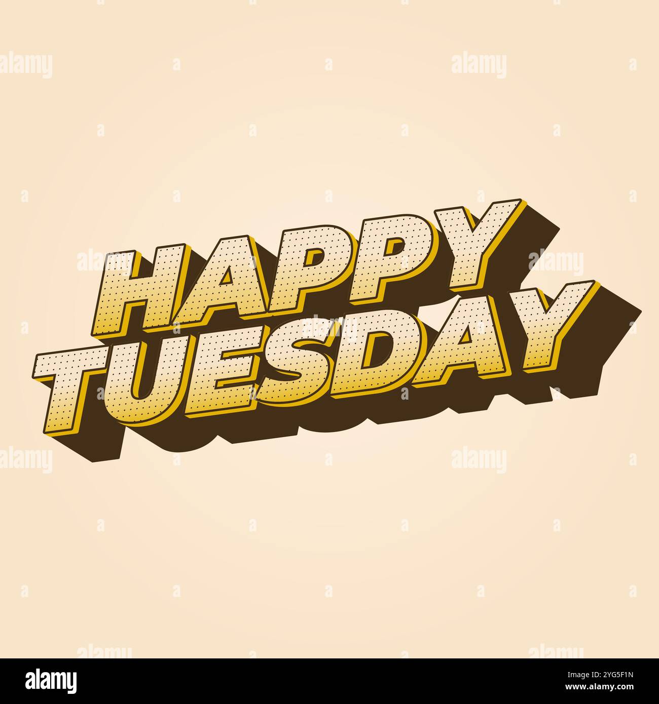 Happy tuesday text effect design with Uppercase letters and 3D style ...