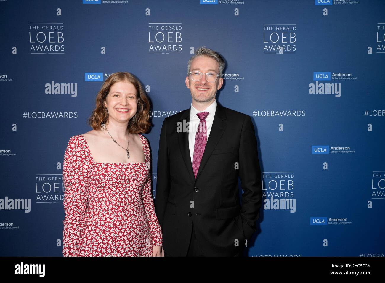 Rachel Doyle, Russell Finch during The 2024 Gerald Loeb Awards ...