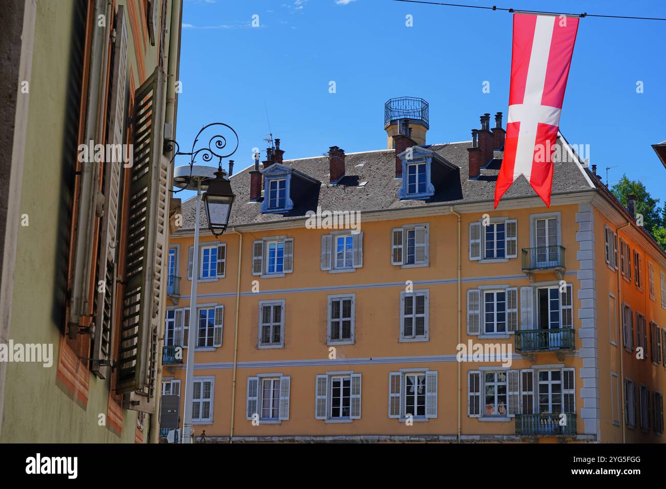 CHAMBERY, FRANCE – 7 MAY 2024 – Day view of Chambery, a medieval town ...