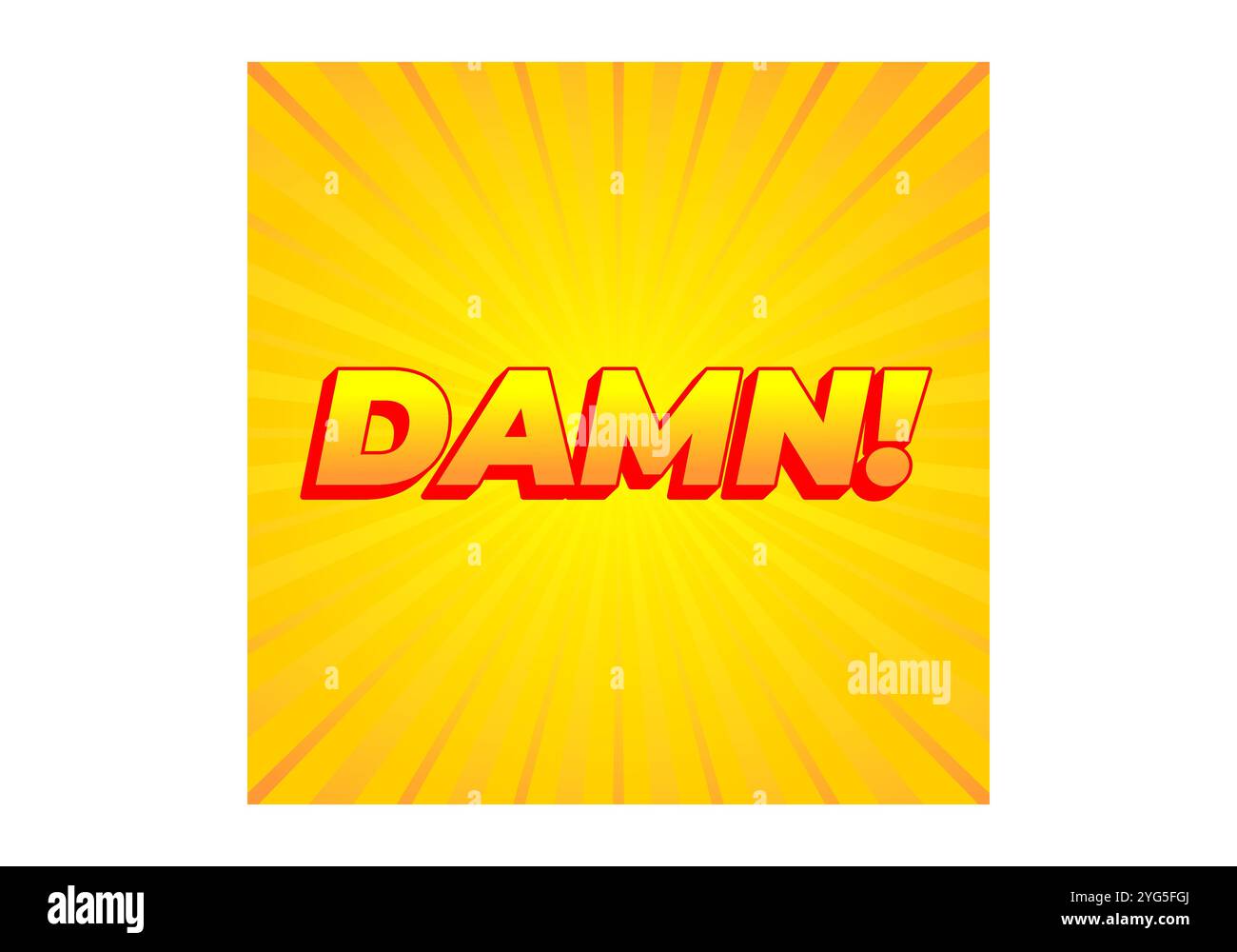 Damn. Text effect design with modern color and 3D look Stock Vector ...