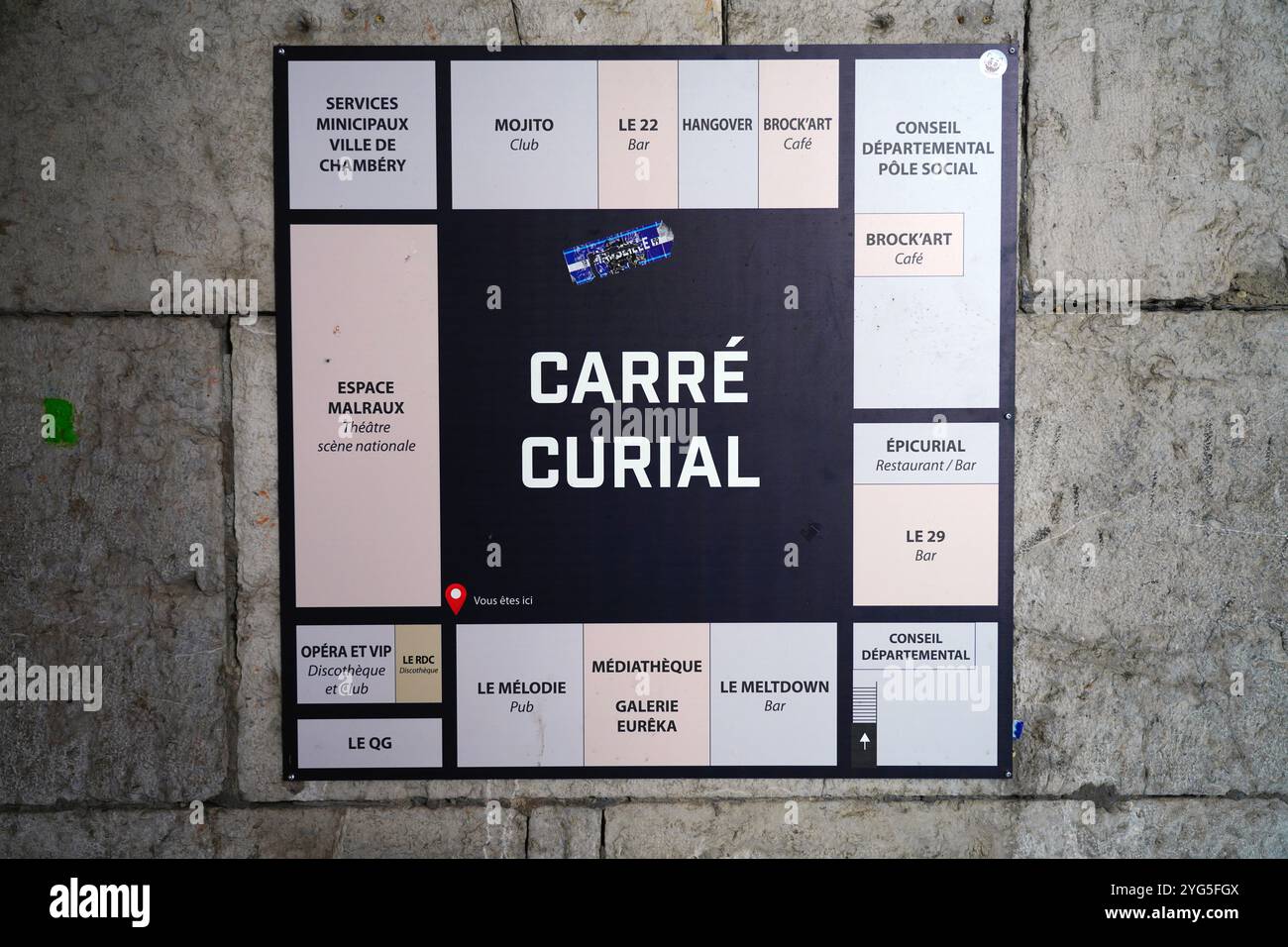 CHAMBERY, FRANCE – 7 MAY 2024 – Day view of the Carre Curial, a ...