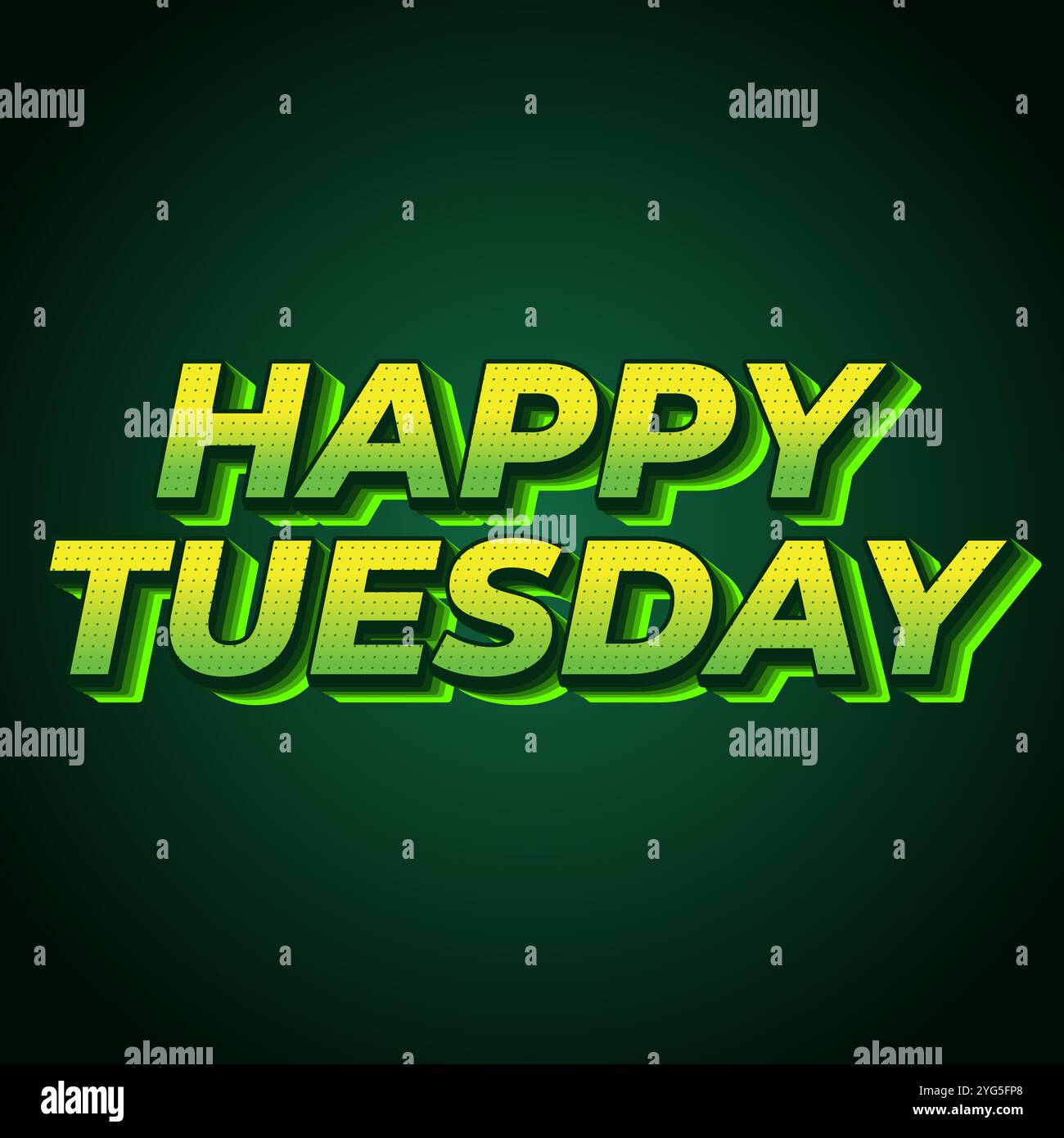 Happy tuesday text effect design with Uppercase letters and 3D style ...