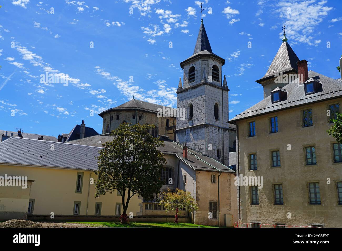 CHAMBERY, FRANCE – 7 MAY 2024 – Day view of Chambery, a medieval town ...