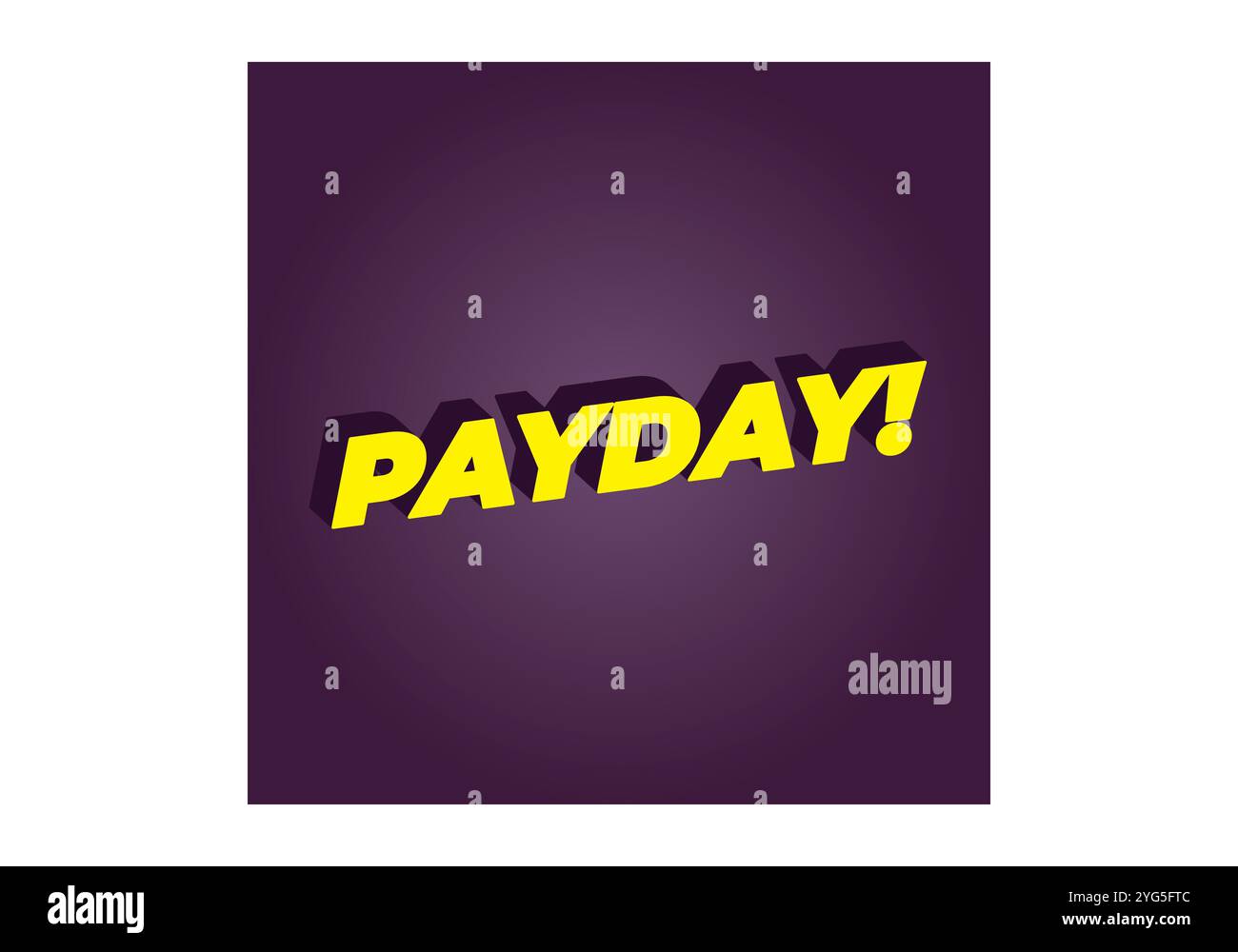 Payday. 3D text effect design for digital or print ads Stock Vector ...
